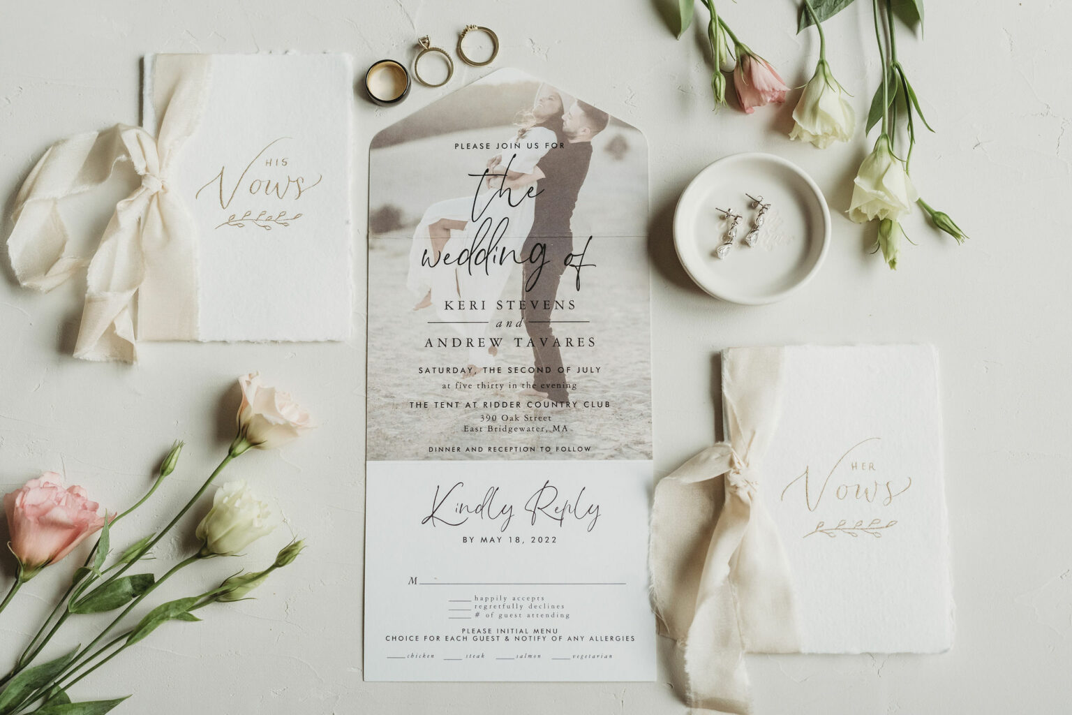 8 Wedding Flat Lay Details to Include | Saphire Event Group