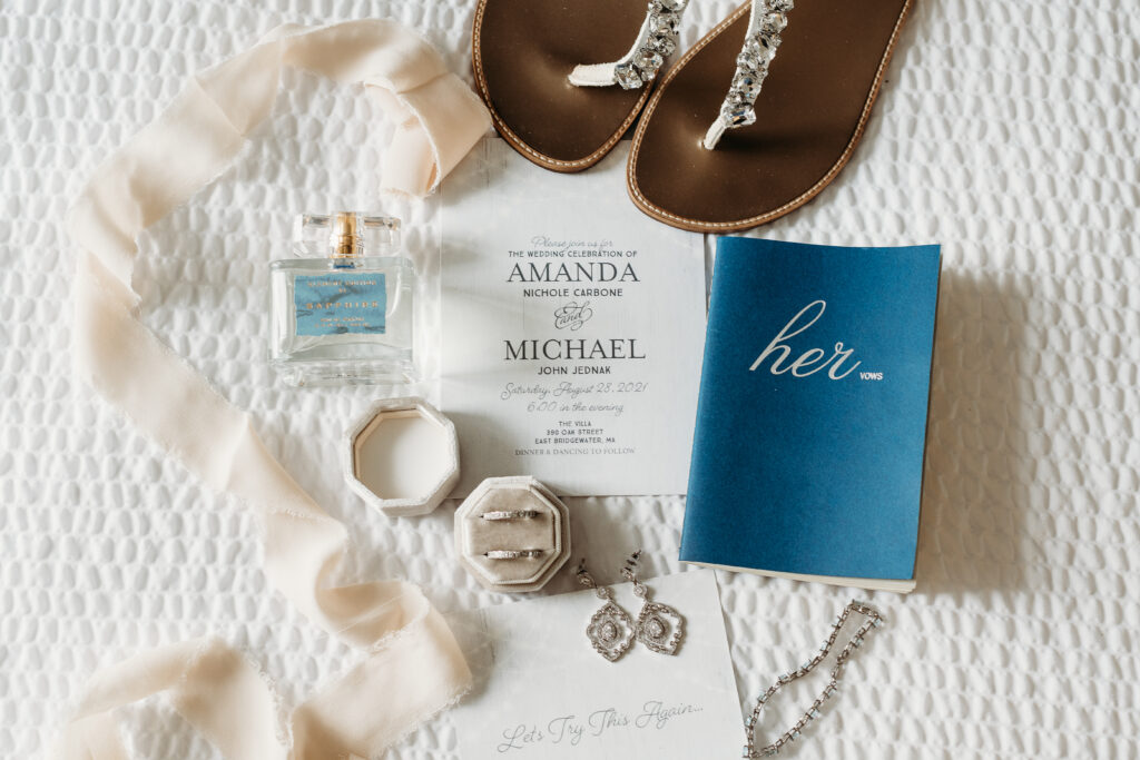 8 Wedding Flat Lay Details to Include | Saphire Event Group